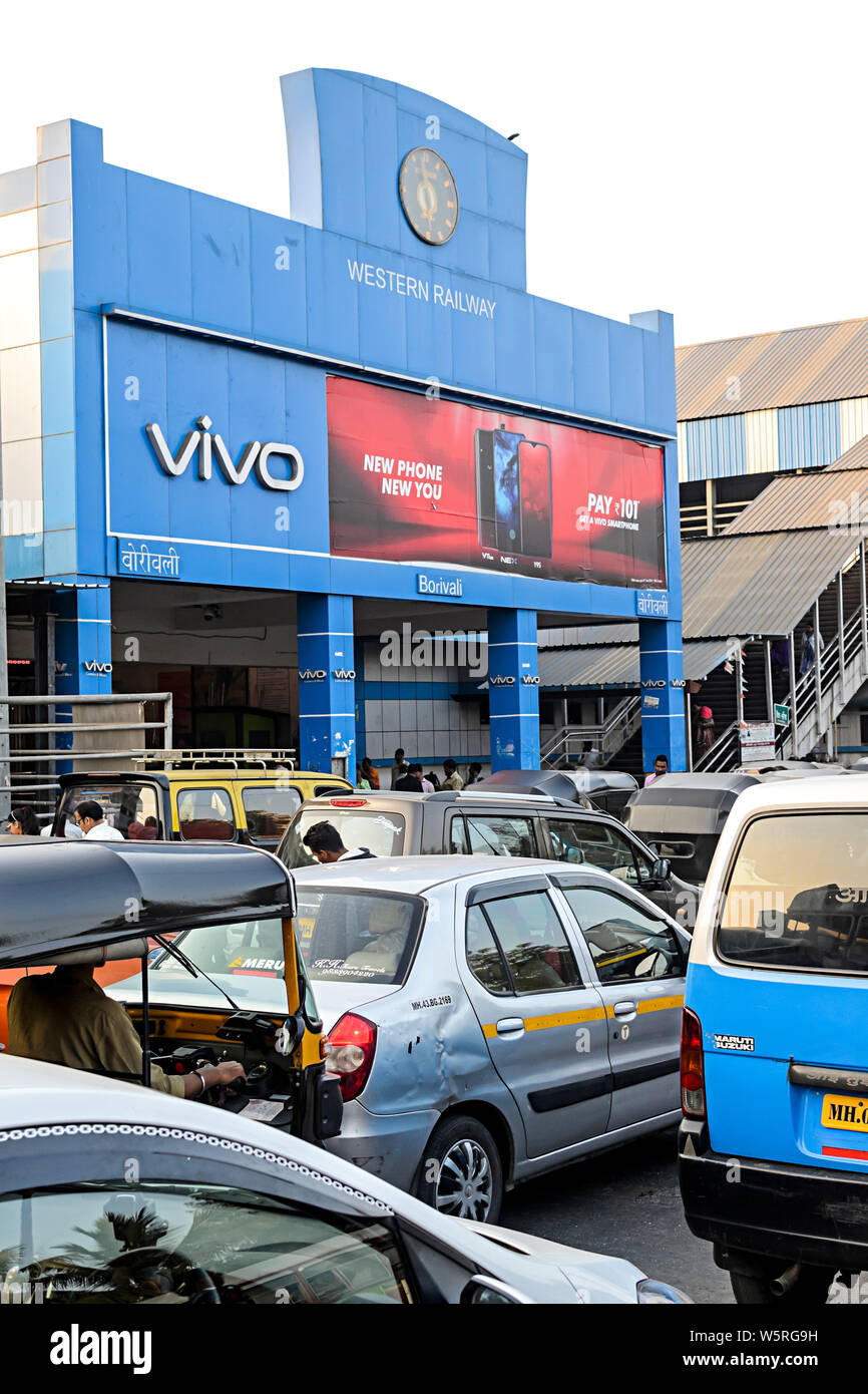 Borivali Railway Station road entry Mumbai Maharashtra India Asia Stock ...