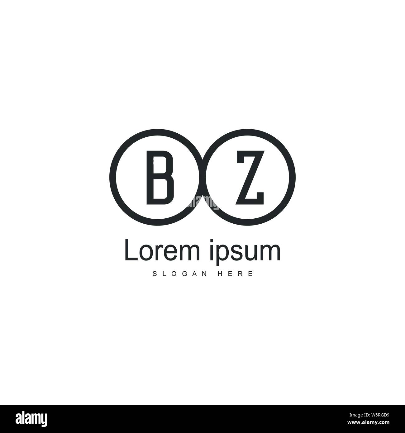BZ Letter Logo Design. Creative Modern BZ Letters Icon Illustration ...