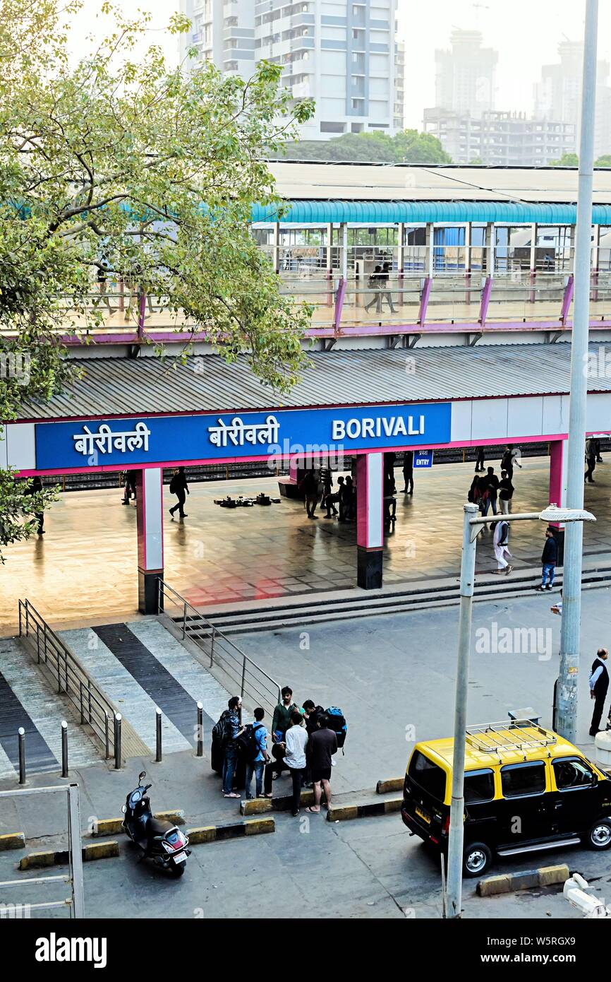 Borivali Railway Station Mumbai Maharashtra India Asia Stock Photo - Alamy