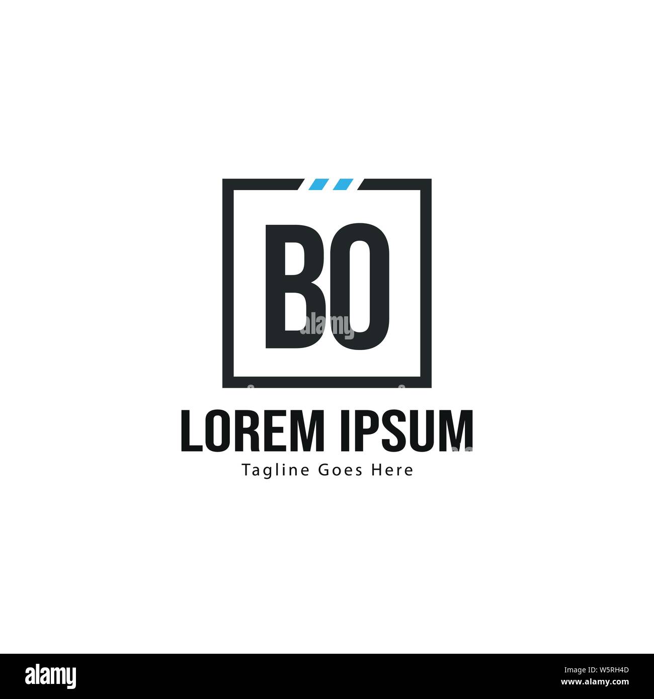 BO Letter Logo Design. Creative Modern BO Letters Icon Illustration ...