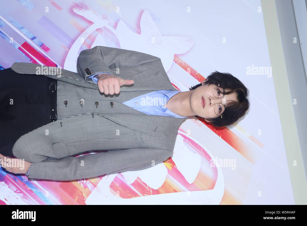 Chinese singer and actor Lu Han attends a press conference for new TV ...