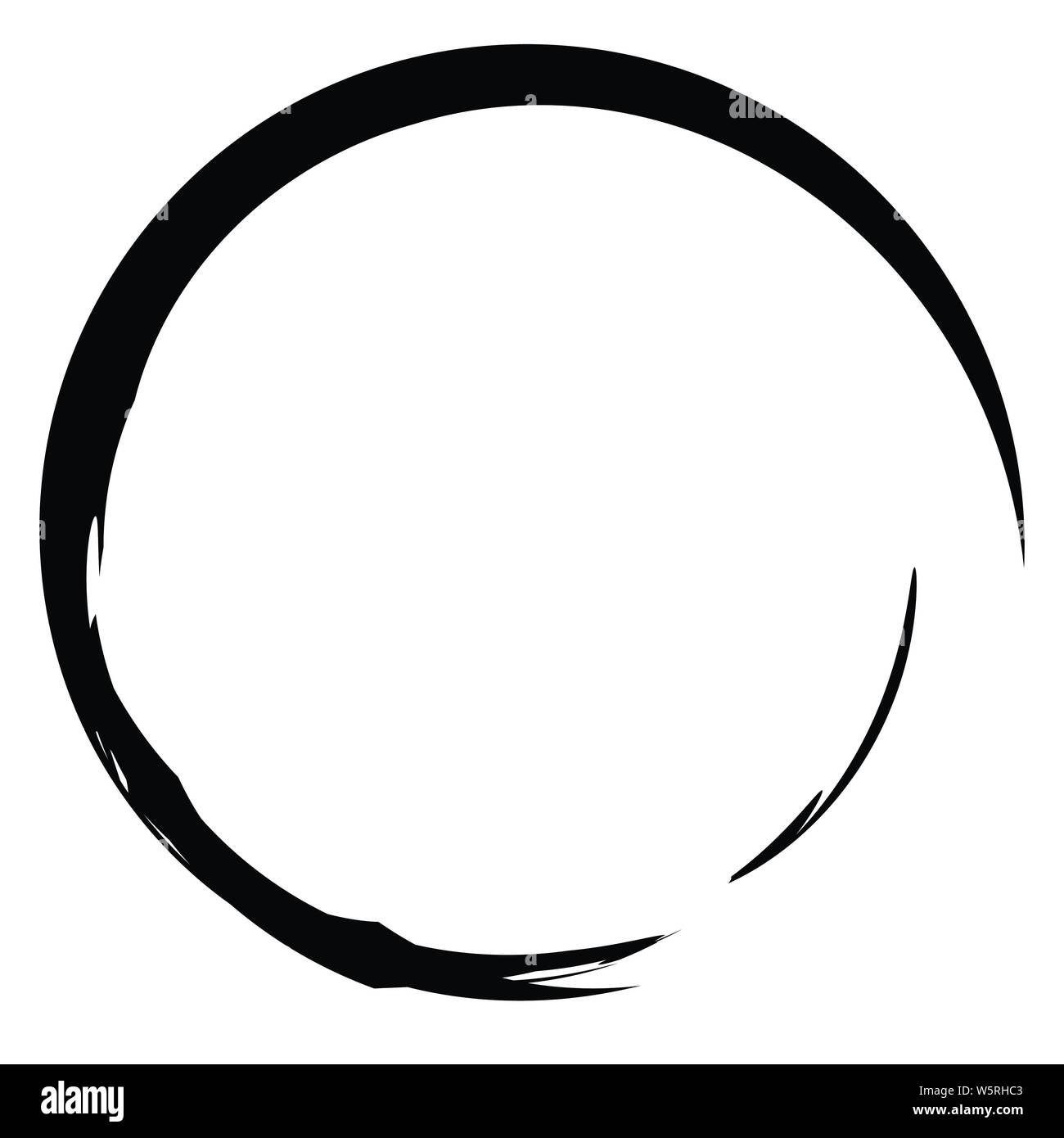 Circular grungy grunge circle frame / Splatter, splash effect isolated ...