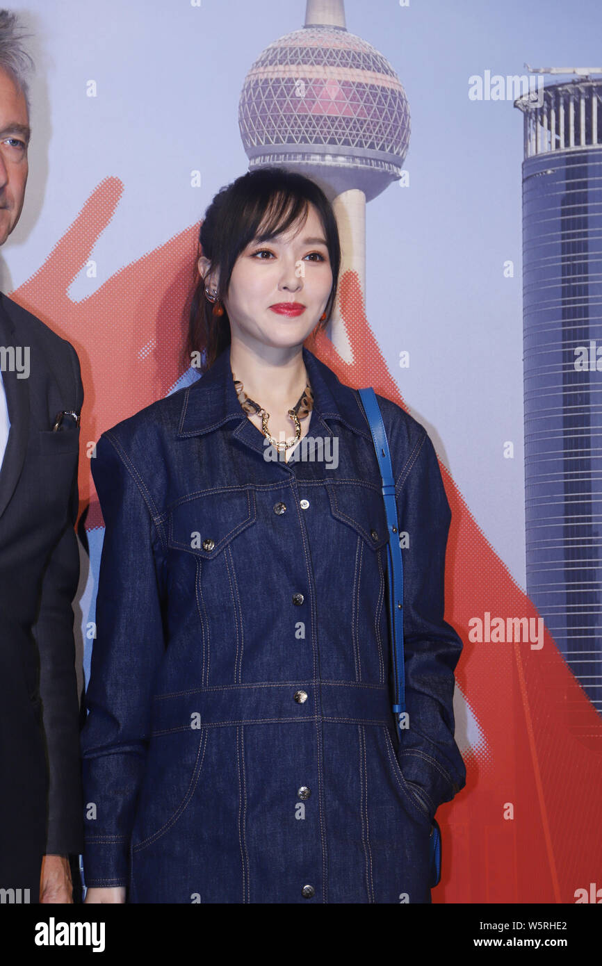 Chinese actress Tiffany Tang or Tang Yang attends the Chloe Spring ...