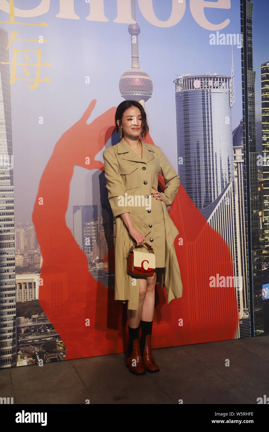 Taiwanese model and actress Shu Qi attends the Chloe Spring/Summer 2020 ...