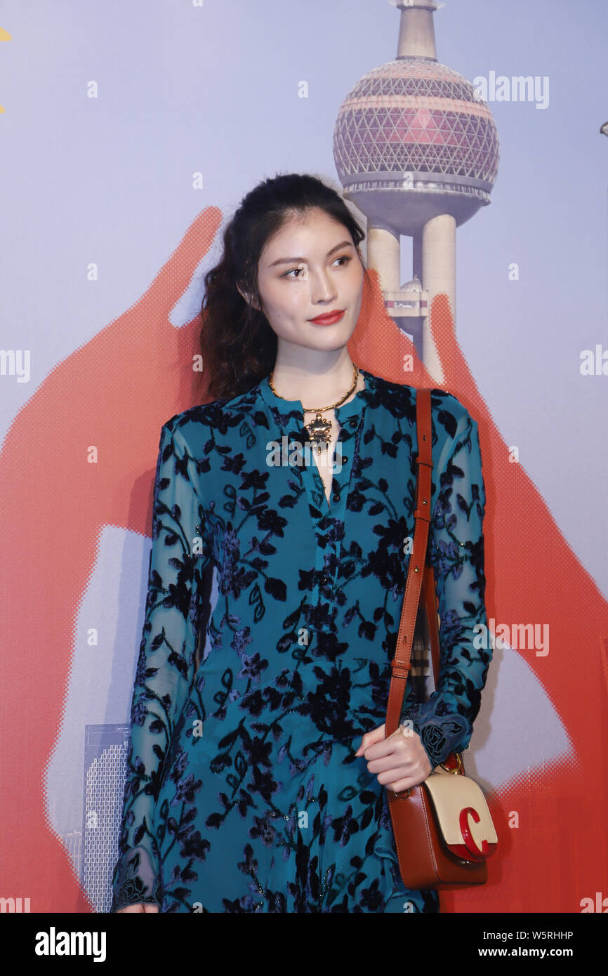 Chinese model He Sui attends the Chloe Spring/Summer 2020 collection in ...