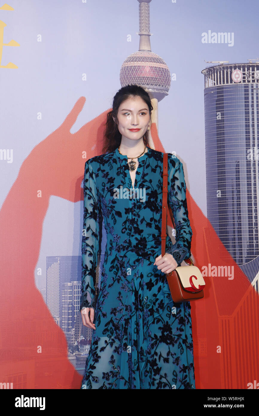 Chinese model He Sui attends the Chloe Spring/Summer 2020 collection in ...