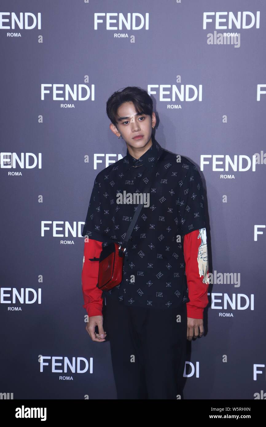 Hong Kong entertainer and rapper Lucas Wong of South Korean boy group ...