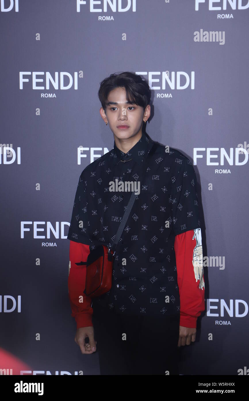 Hong Kong entertainer and rapper Lucas Wong of South Korean boy group ...