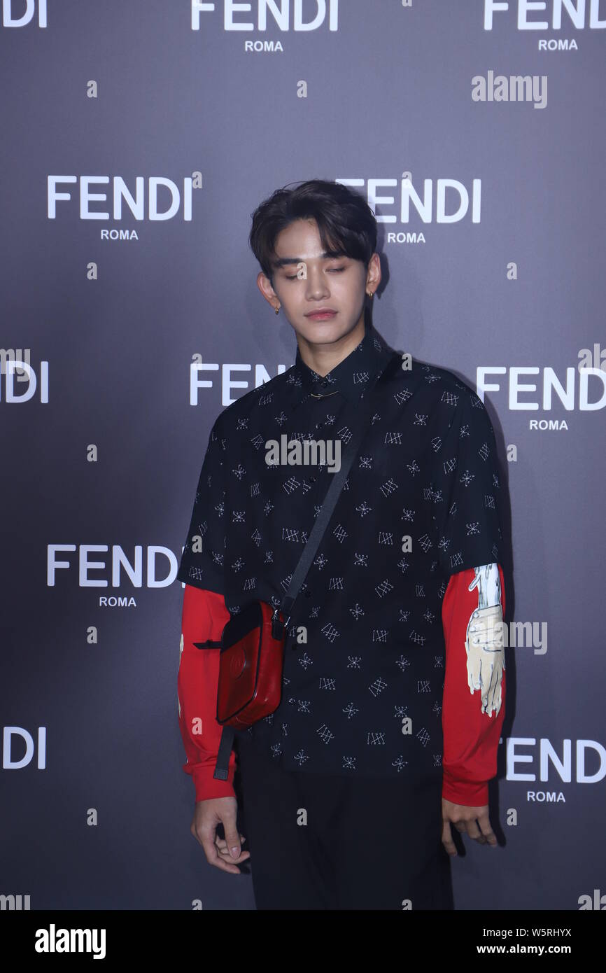 Hong Kong entertainer and rapper Lucas Wong of South Korean boy group ...