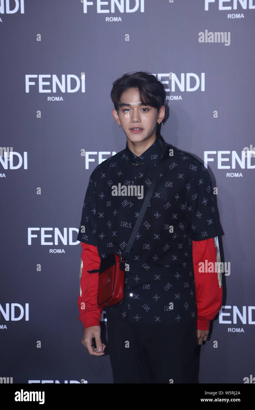 Hong Kong entertainer and rapper Lucas Wong of South Korean boy group ...