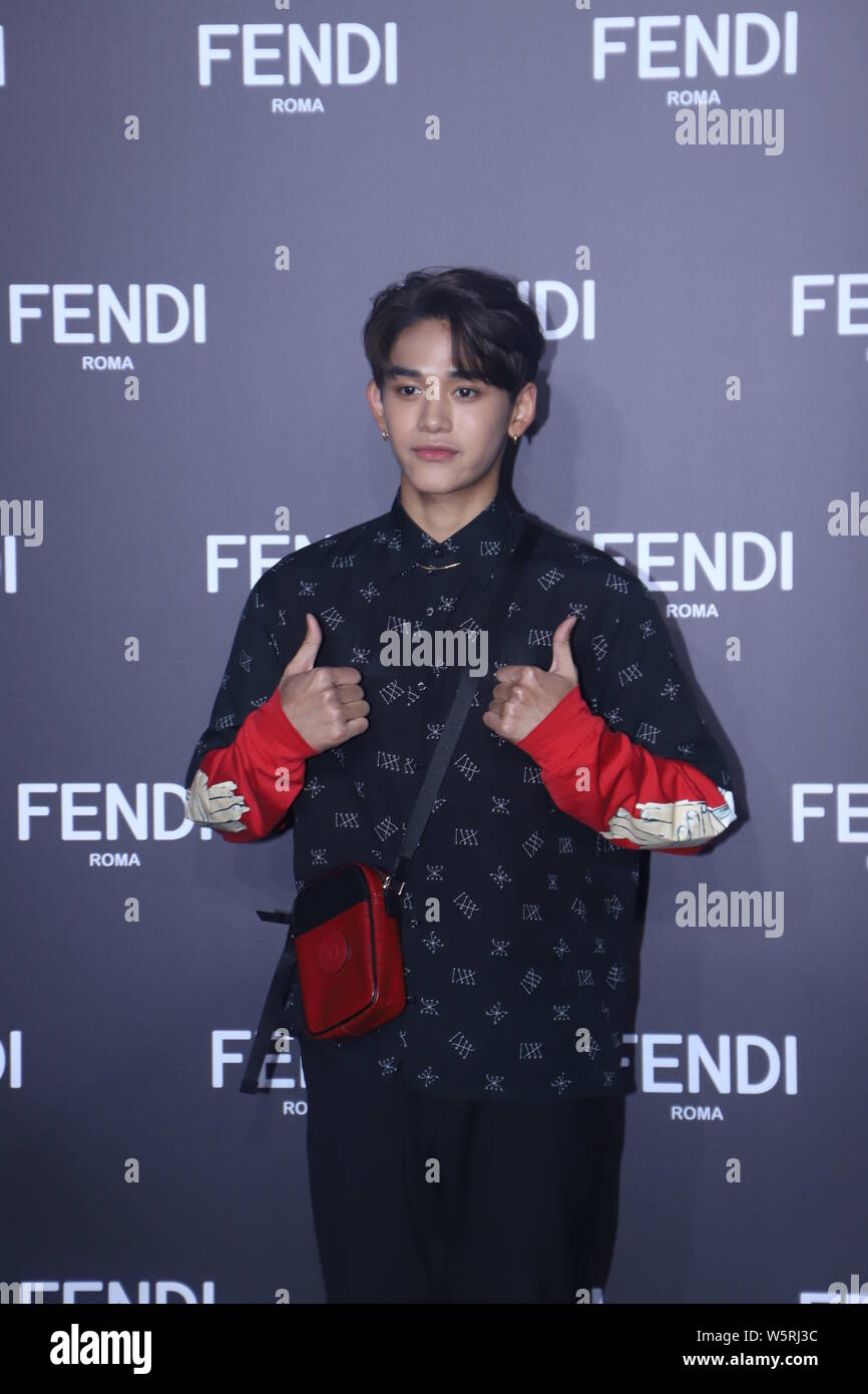 Hong Kong entertainer and rapper Lucas Wong of South Korean boy group ...