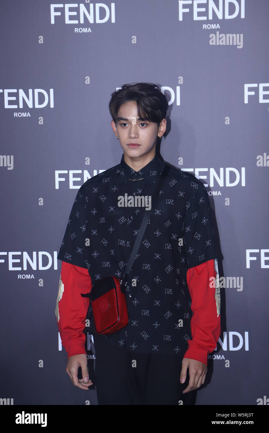 Hong Kong entertainer and rapper Lucas Wong of South Korean boy group ...