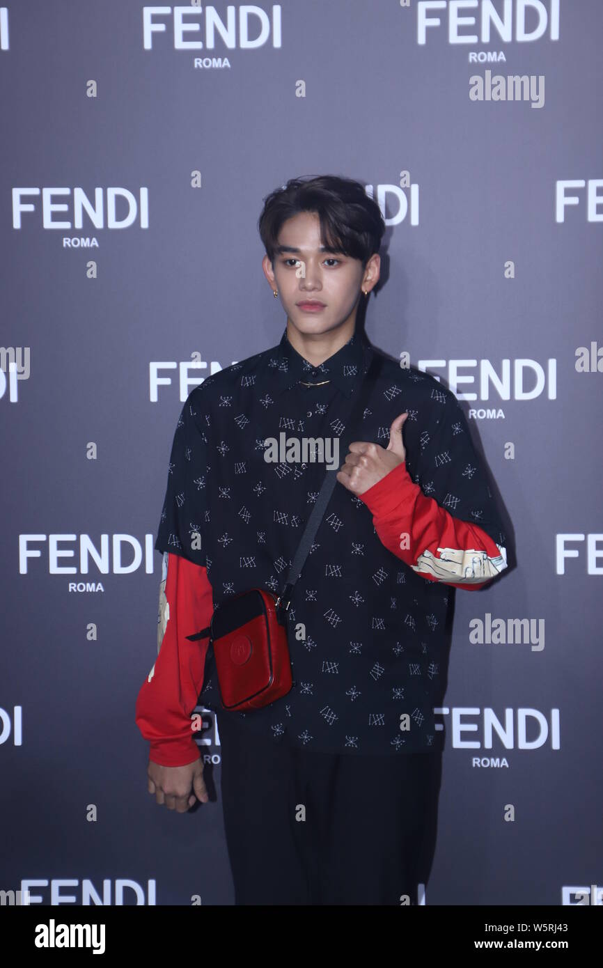 Hong Kong entertainer and rapper Lucas Wong of South Korean boy group ...