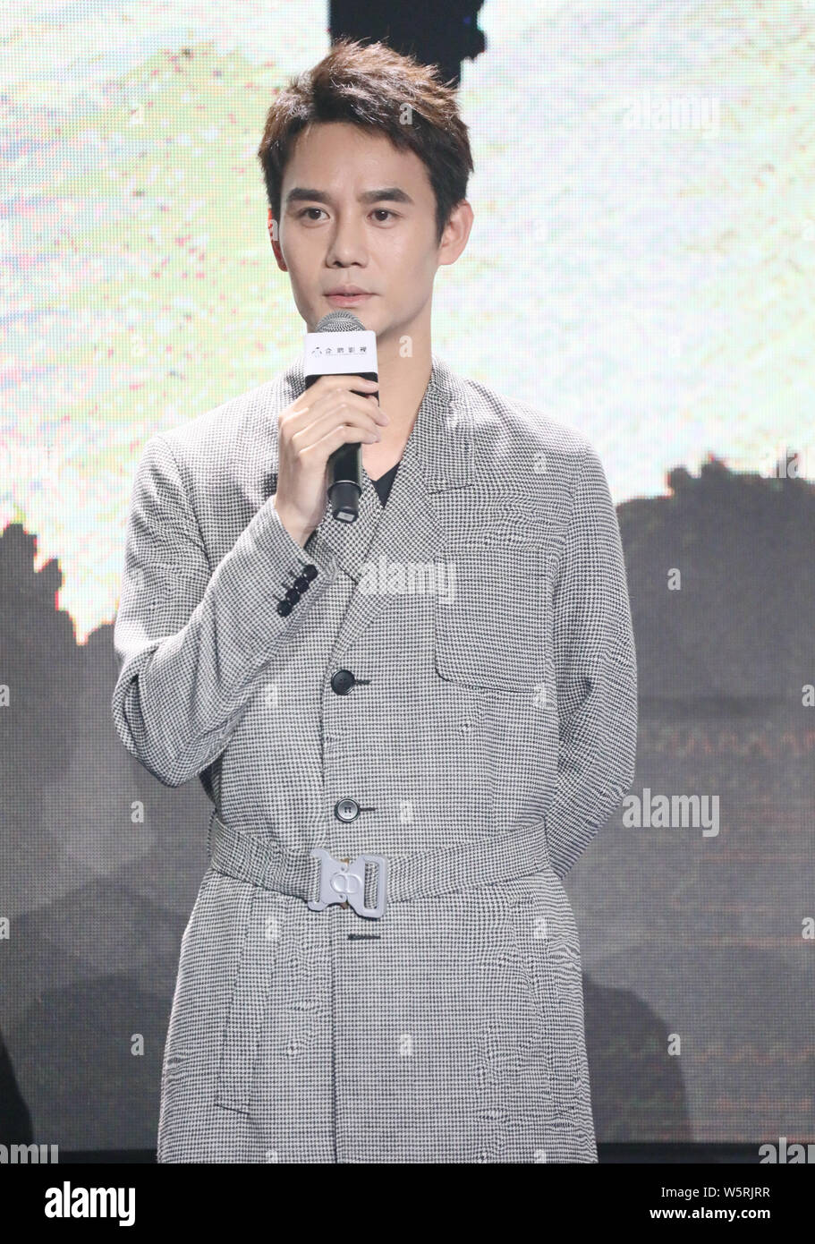 Chinese actor Wang Kai attends a press conference for new TV series ...