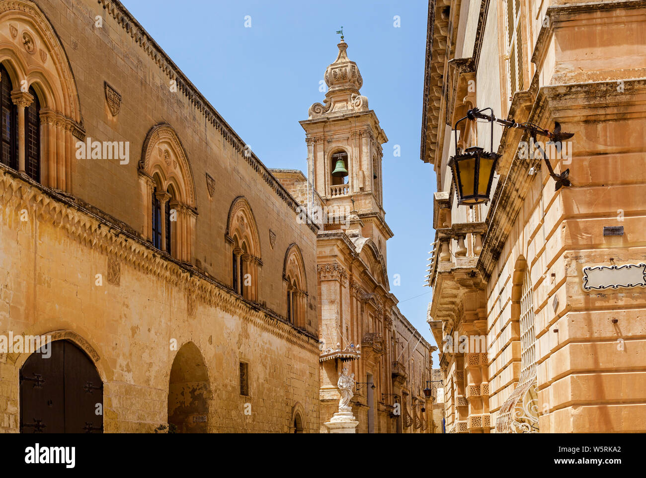 Sculptures on the facades of buildings and the architecture of the city ...