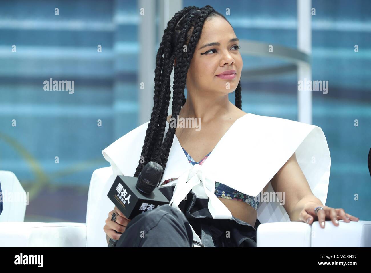 American actress and singer Tessa Thompson attends the premiere event ...