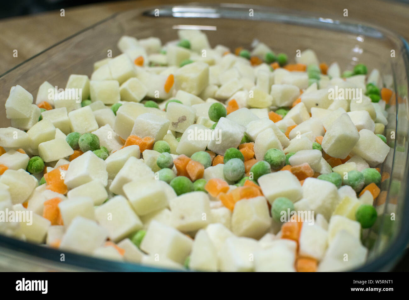 Frozen fast food vegetables Stock Photo - Alamy