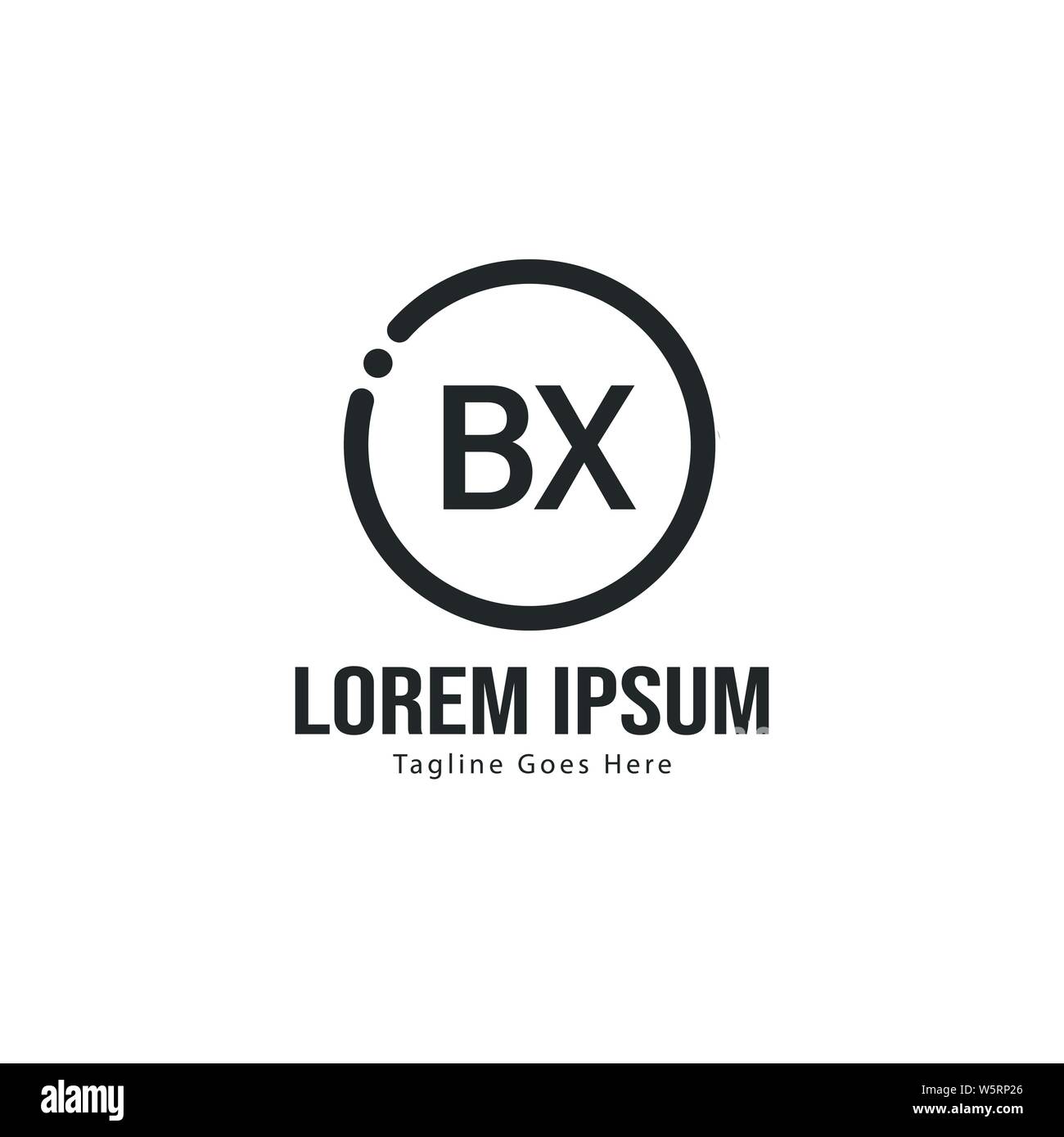 BX Letter Logo Design. Creative Modern BX Letters Icon Illustration ...