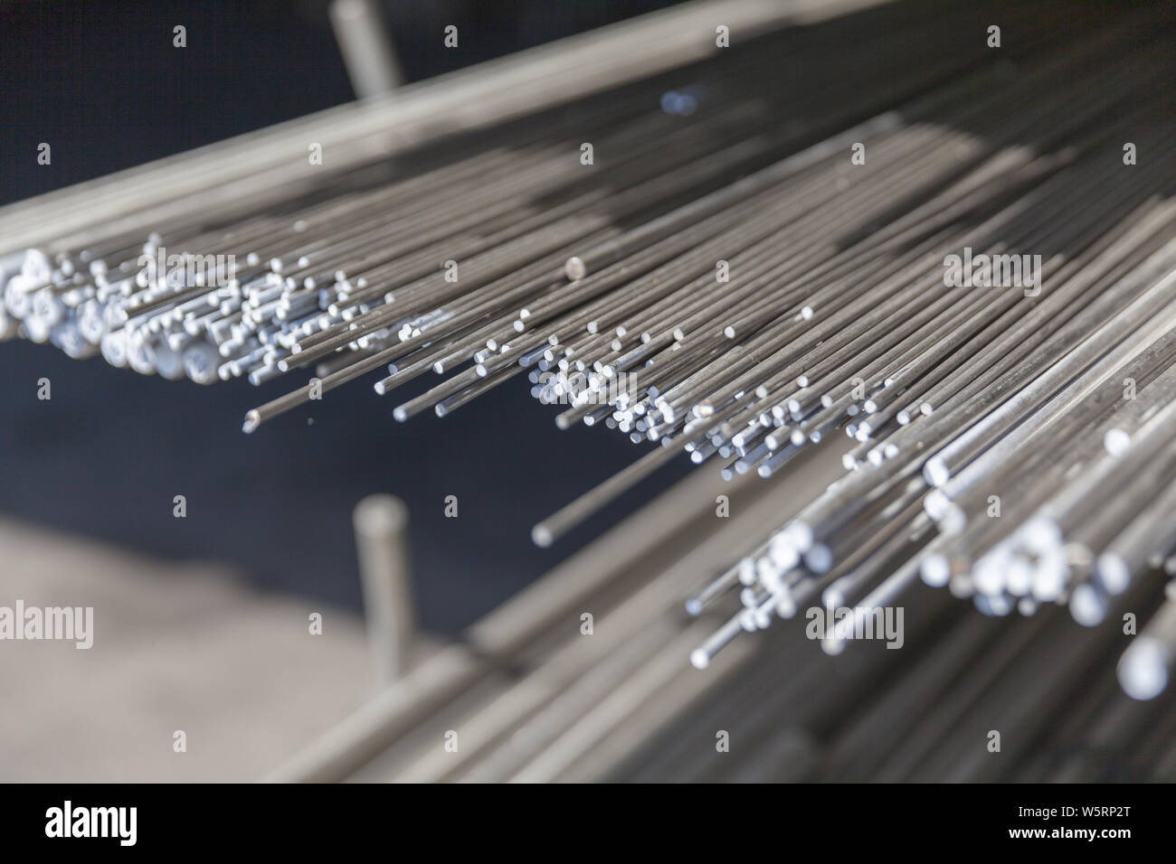 steel metal bars on pile, close up Stock Photo - Alamy