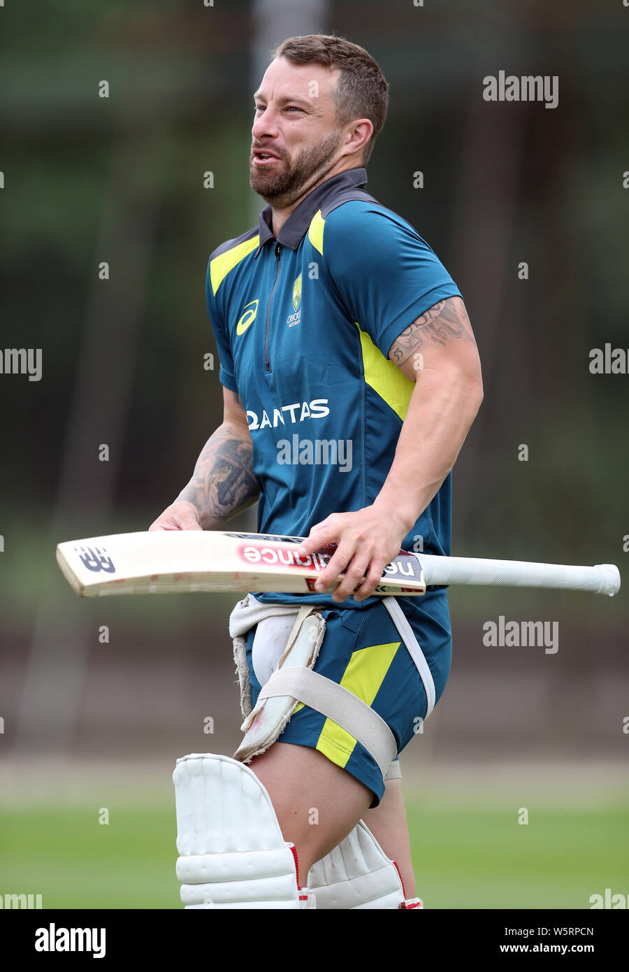 Australia's Matthew Wade during the nets session at Edgbaston ...