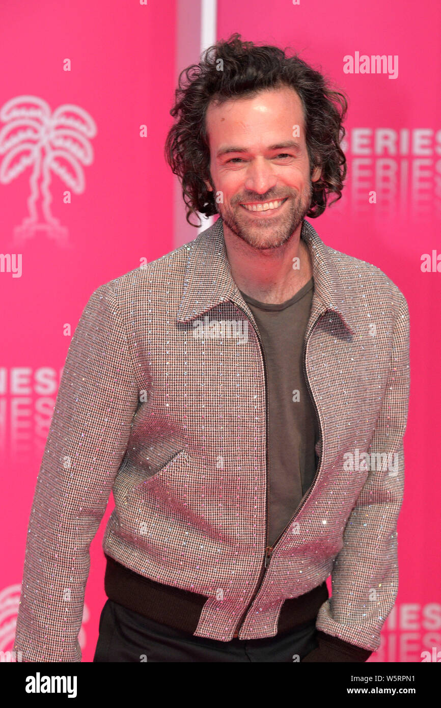 Romain Duris attending the opening ceremony of the 2nd Canneseries, the ...