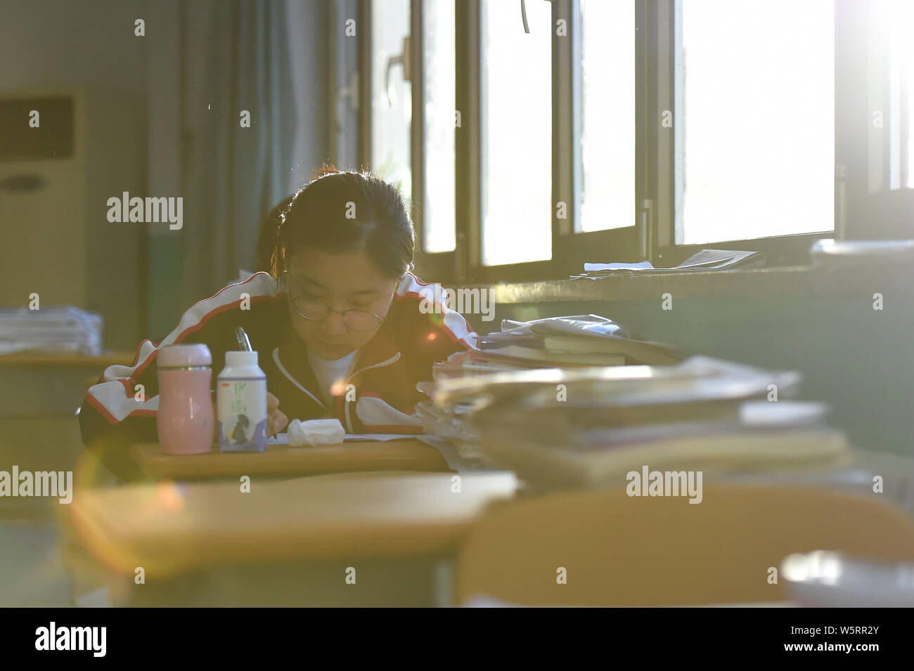 Chinese students prepare for the upcoming annual college entrance ...