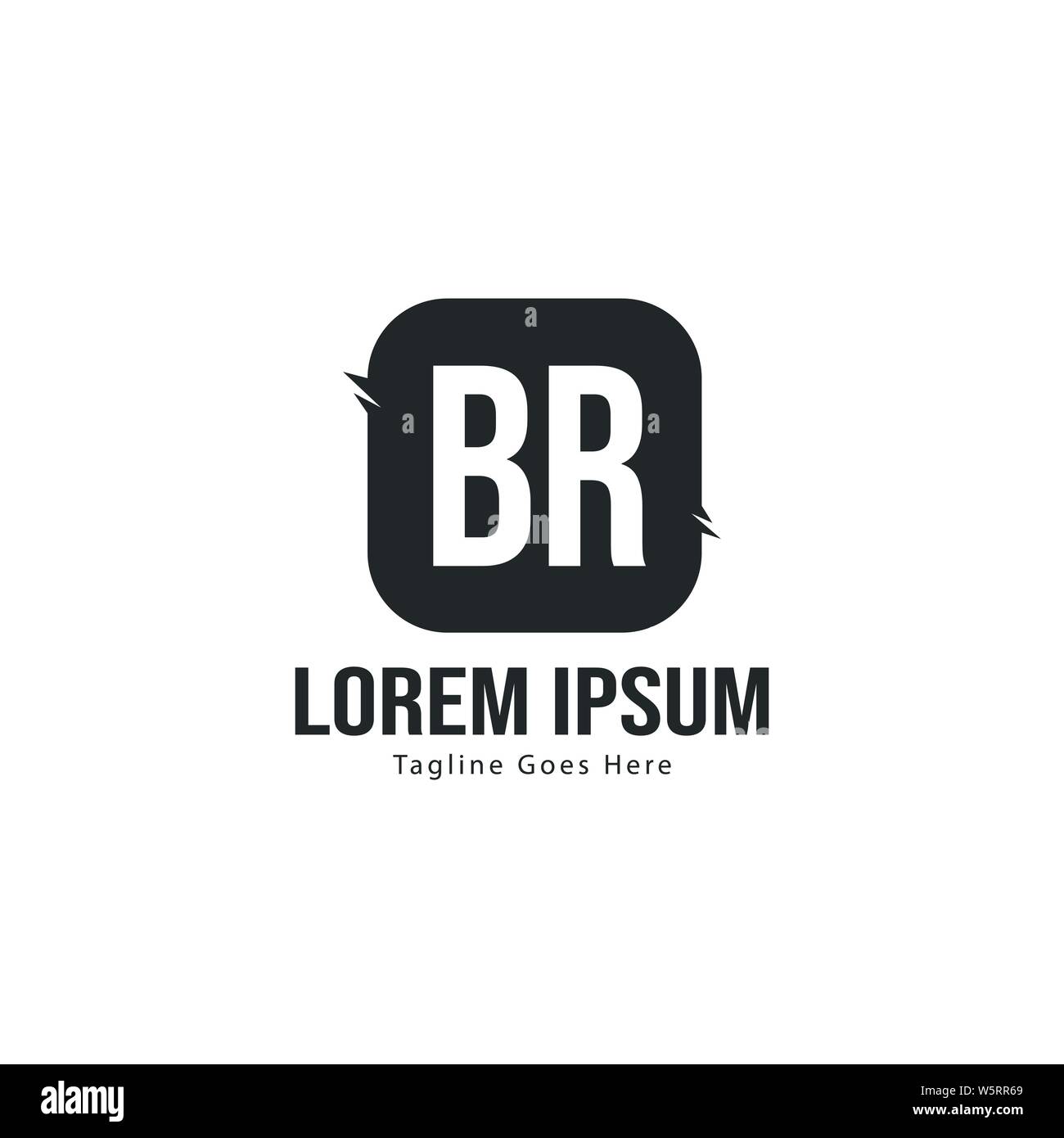 BR Letter Logo Design. Creative Modern BR Letters Icon Illustration ...