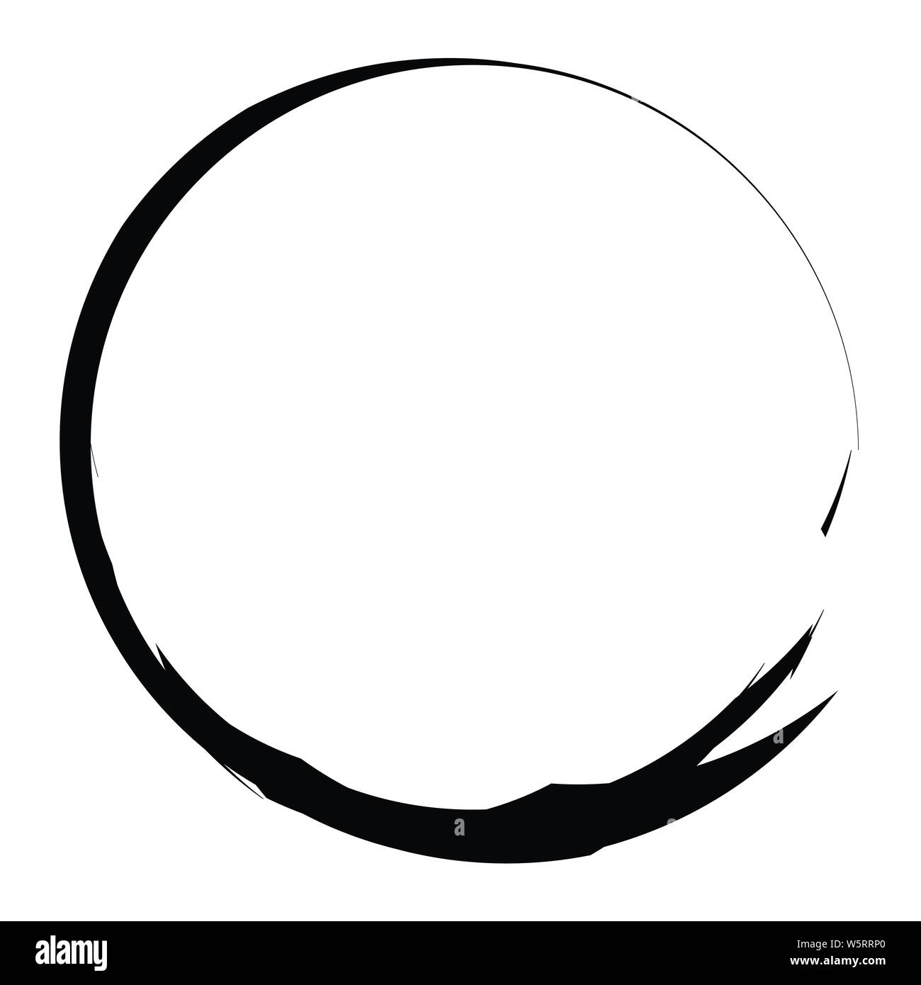 Circular grungy grunge circle frame / Splatter, splash effect isolated ...