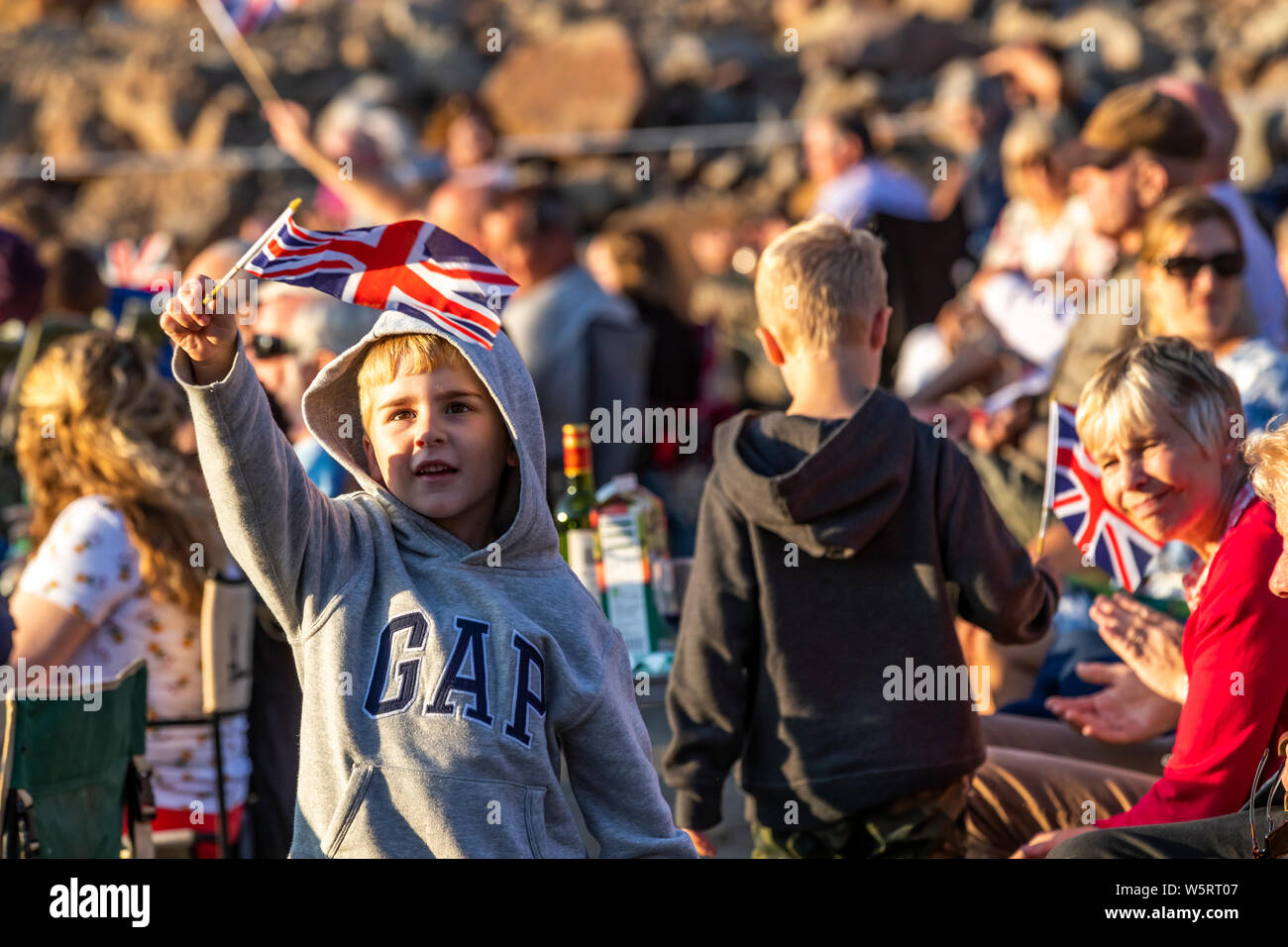 Lydbrook Brass Band play a "Proms in the Quarry" at Barnhill Quarry ...