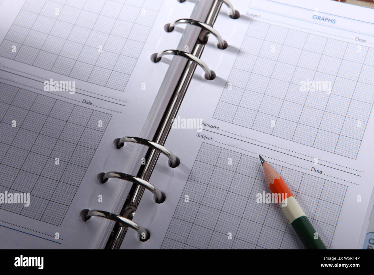 Notebook spiral full page hi-res stock photography and images - Alamy