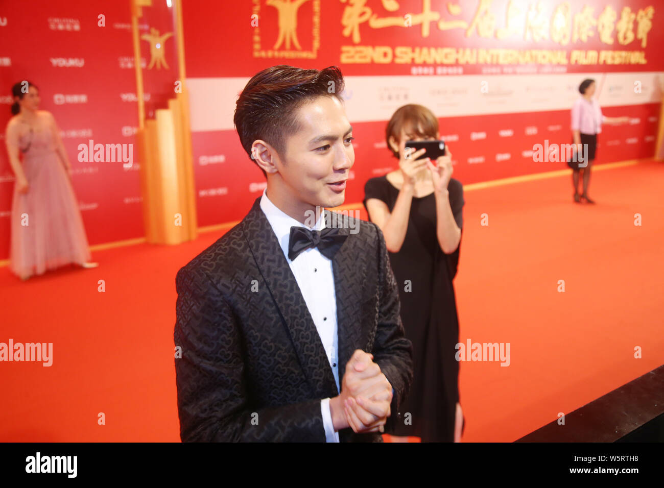Japanese singer and actor Ryota Katayose arrives on the red carpet for ...