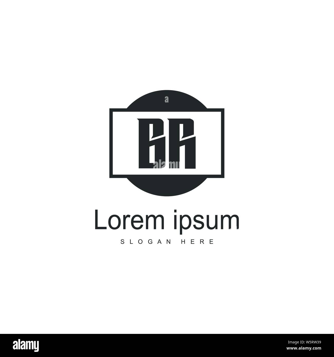 BR Letter Logo Design. Creative Modern BR Letters Icon Illustration ...