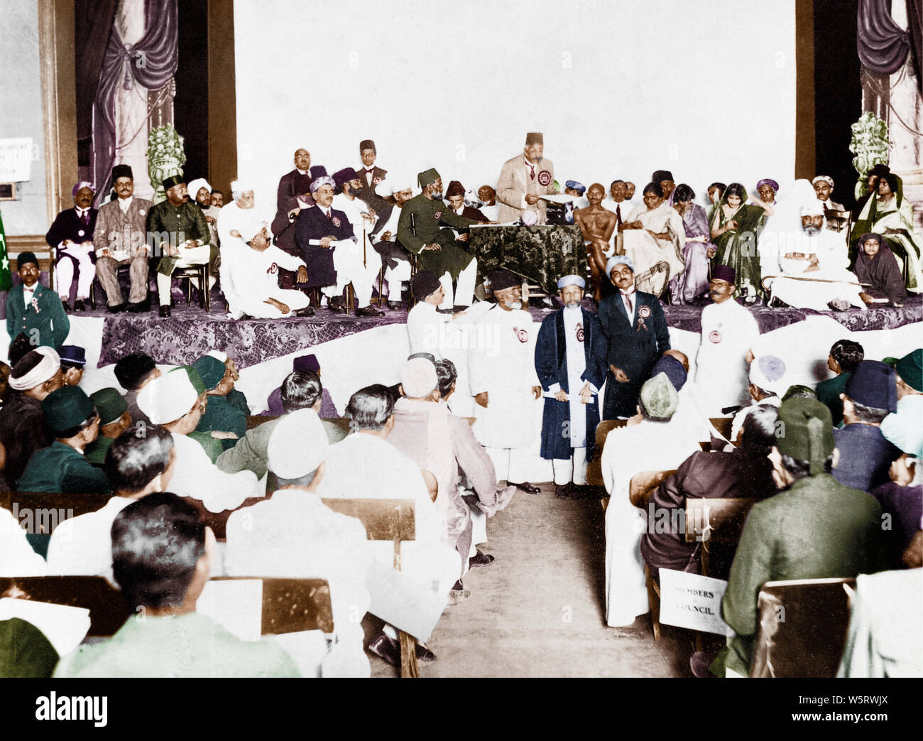 Mahatma Gandhi annual session of Muslim League Mumbai Maharashtra India ...