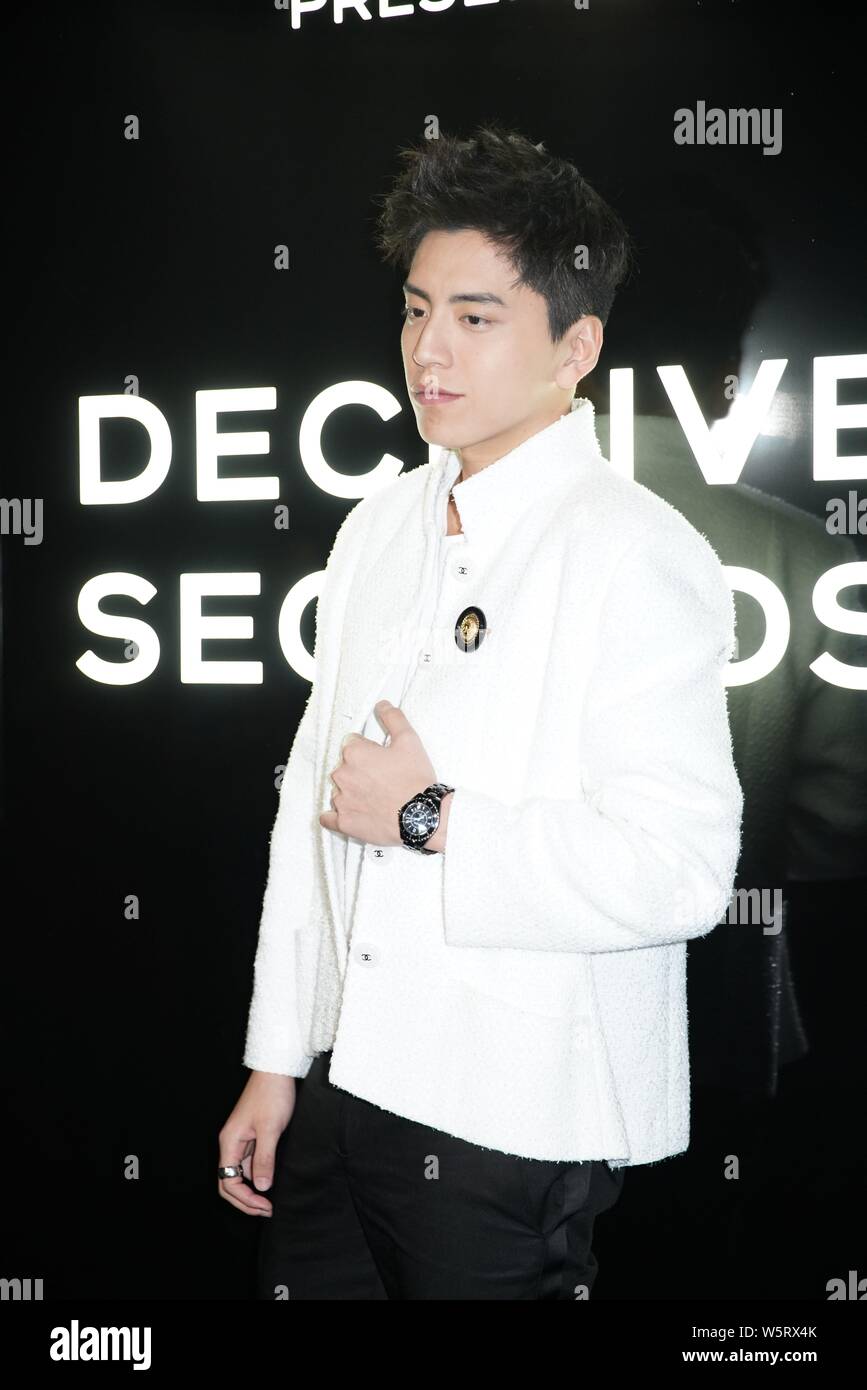 Taiwanese actor Darren Wang attends the opening ceremony for Chanel J12 ...