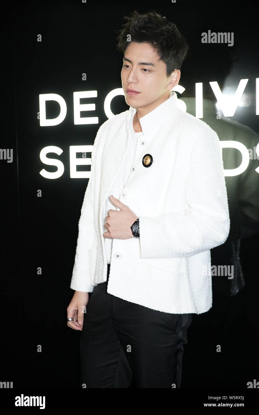 Taiwanese actor Darren Wang attends the opening ceremony for Chanel J12 ...