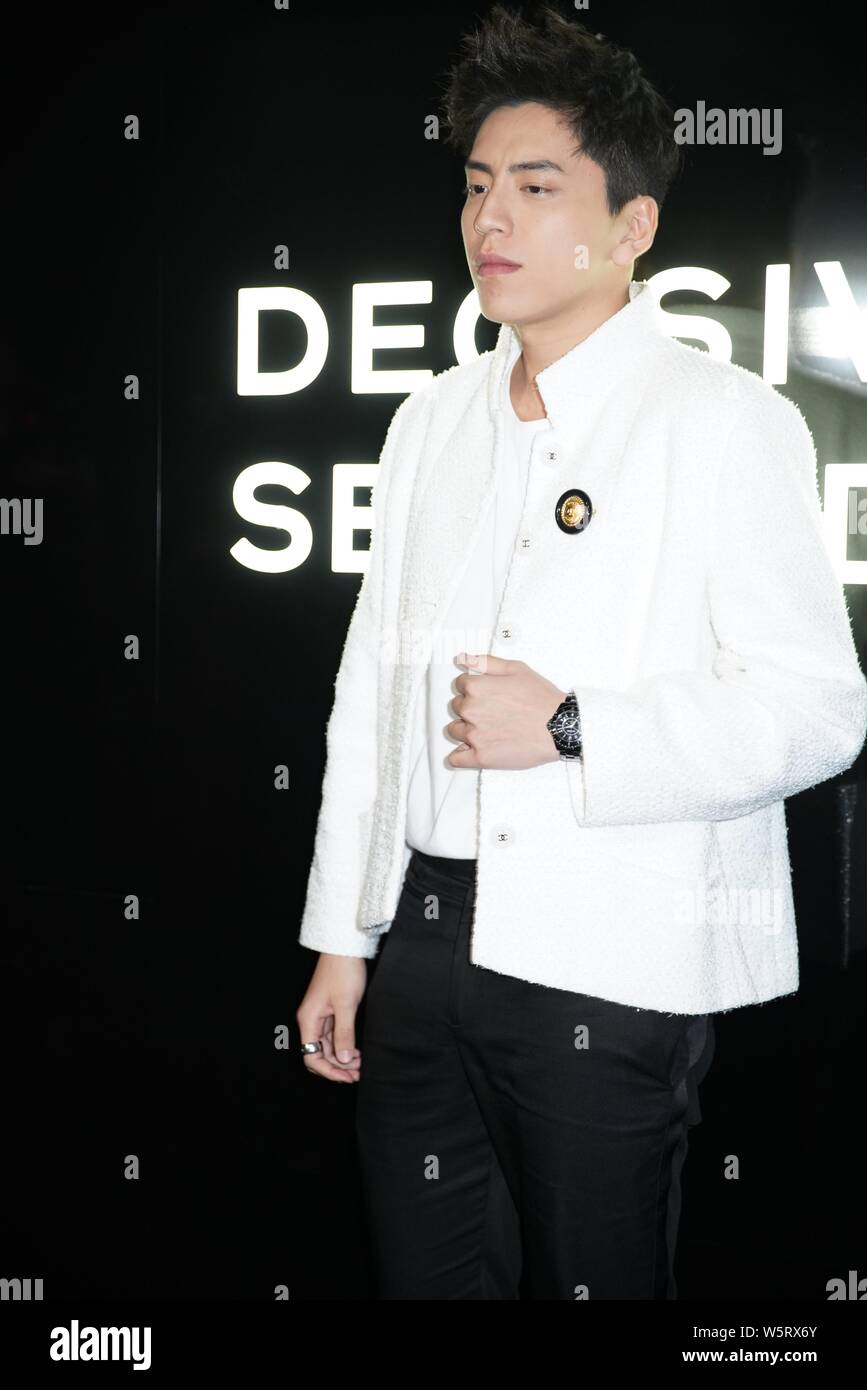 Taiwanese actor Darren Wang attends the opening ceremony for Chanel J12 ...