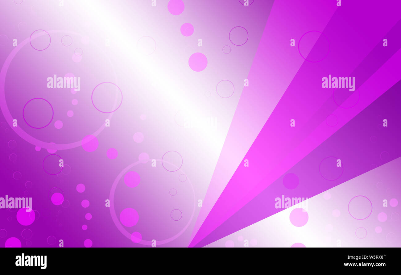 Five triangles of different shades of purple on a purple blurry ...