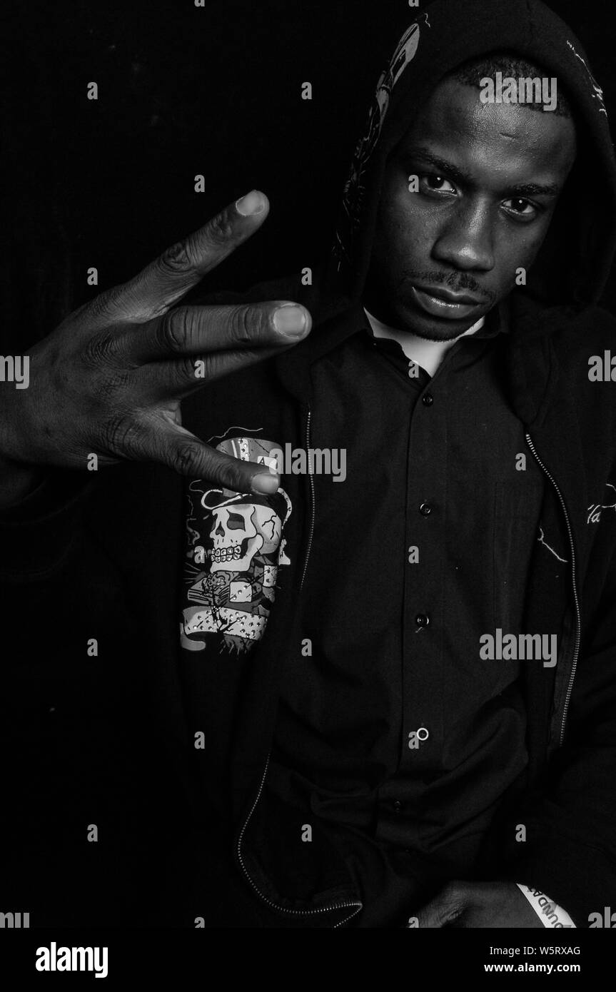 Rapper Jay Rock portraits at the Key Club in W. Hollywood Stock Photo ...