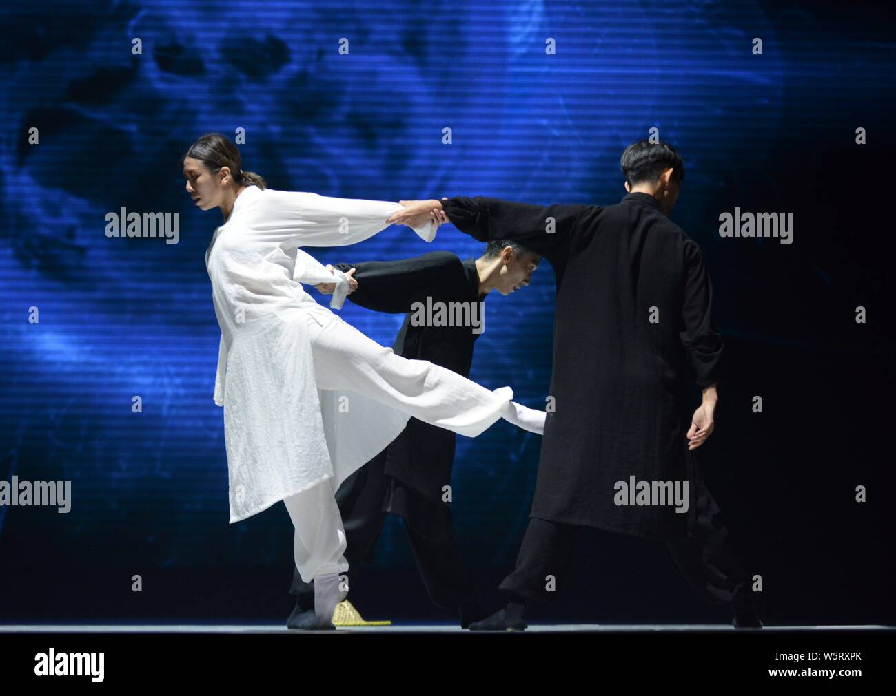 Artists perform during the International Dance Show, part of the ...