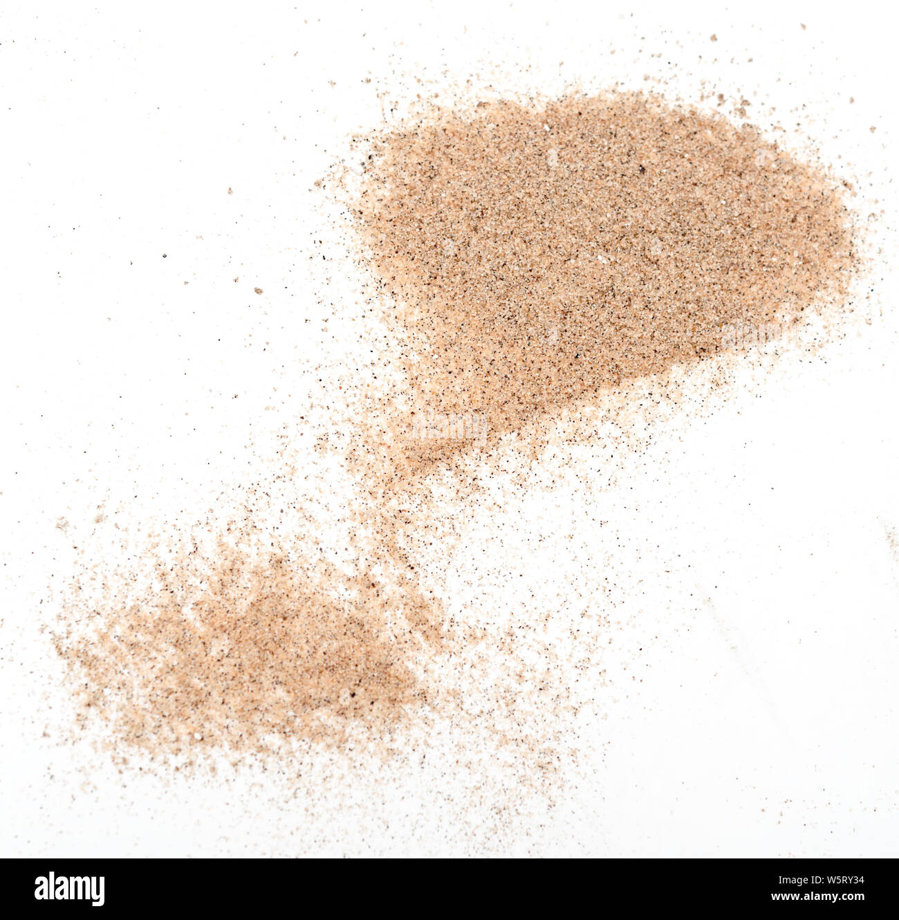 Sand isolated on white background Stock Photo - Alamy