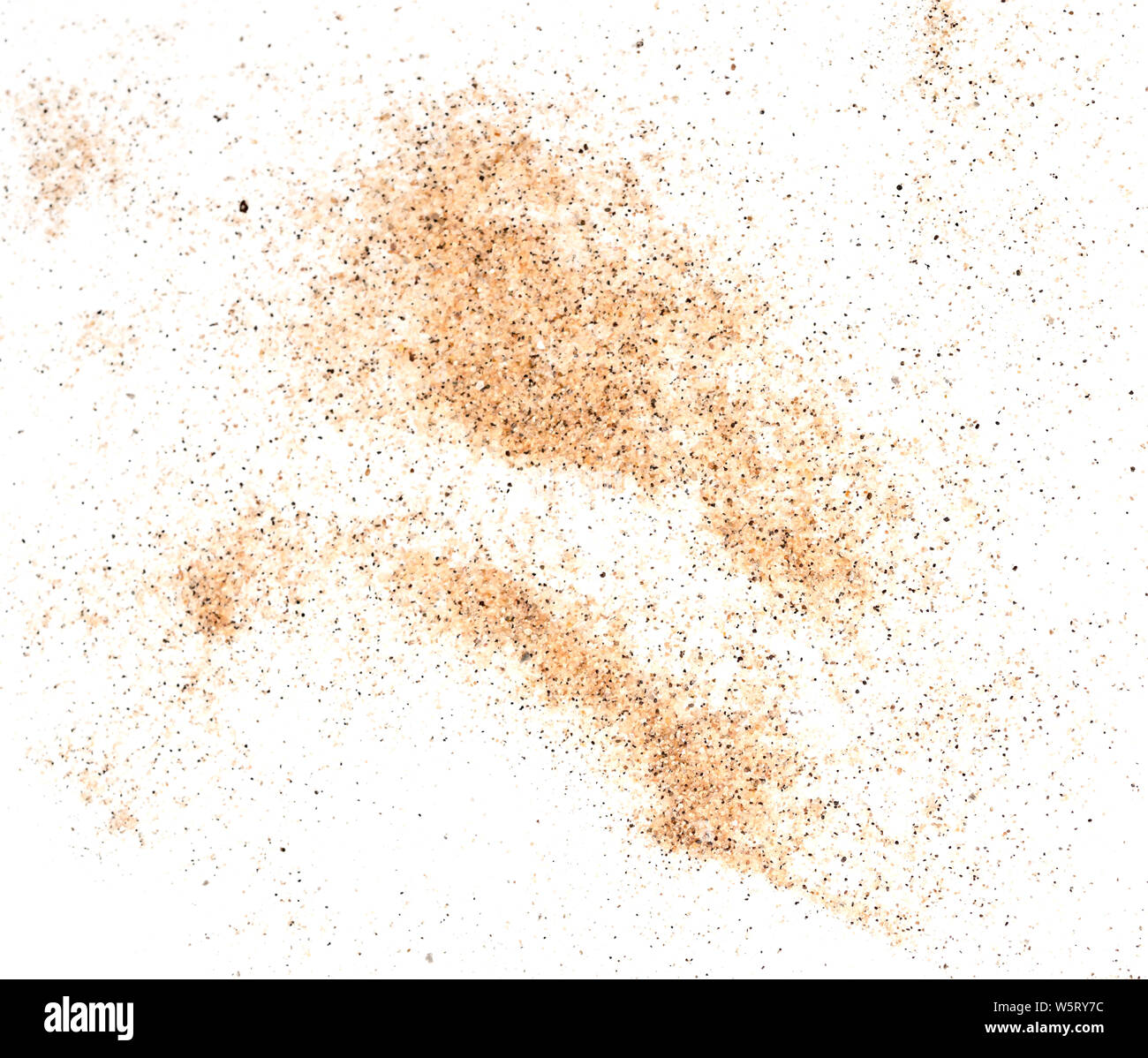 Sand isolated on white background Stock Photo - Alamy