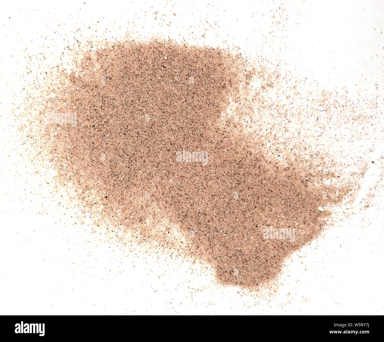 Sand isolated on white background Stock Photo - Alamy