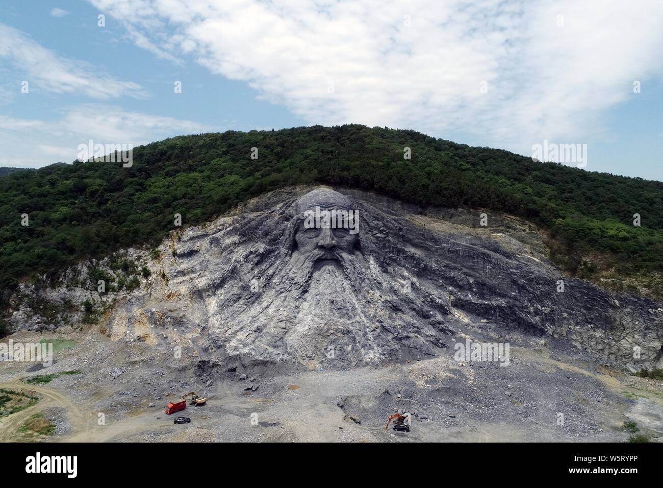 Giant Sculpture Of Fuxi at Brooke Rentoul blog