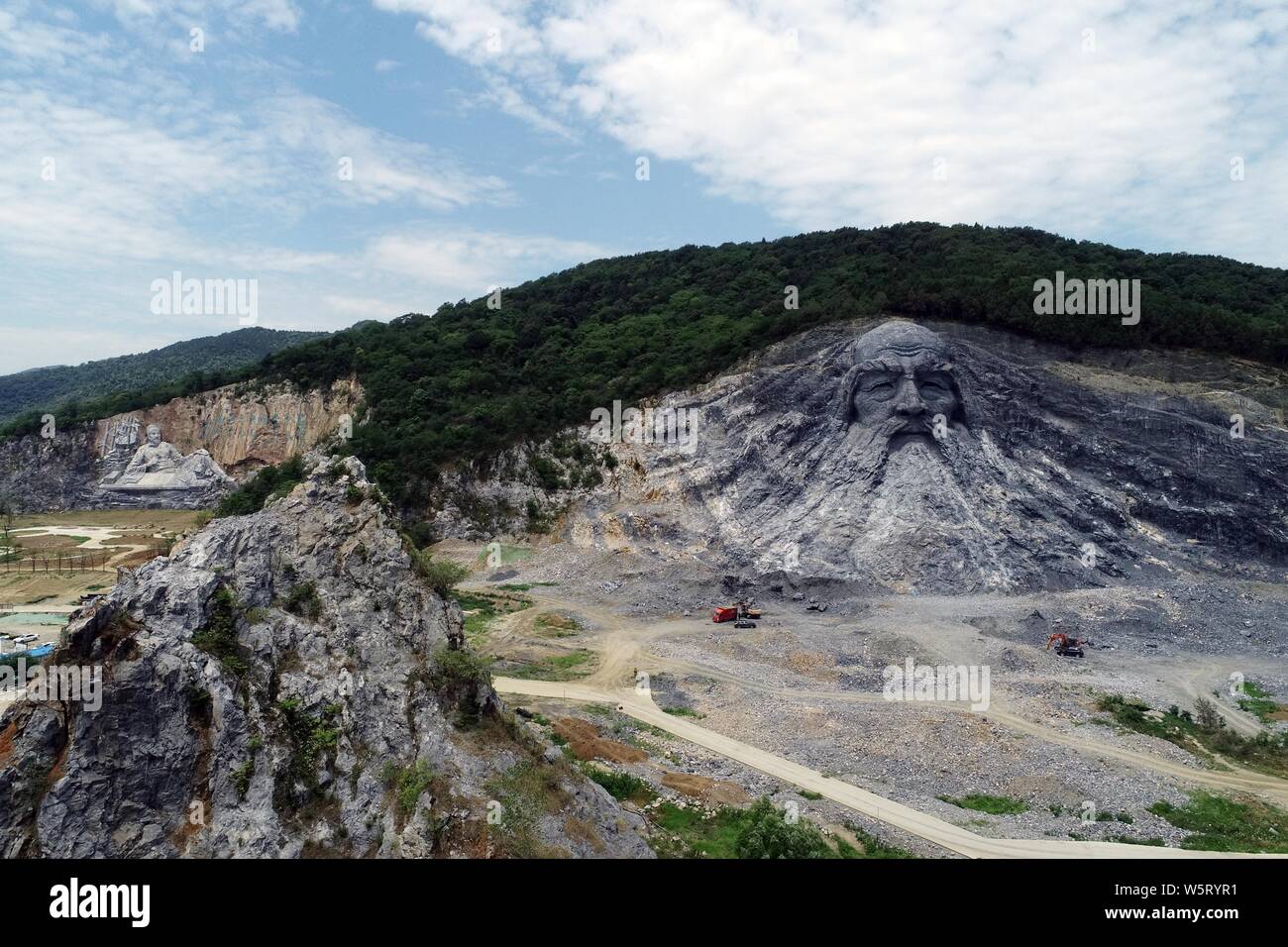 Giant Sculpture Of Fuxi at Brooke Rentoul blog