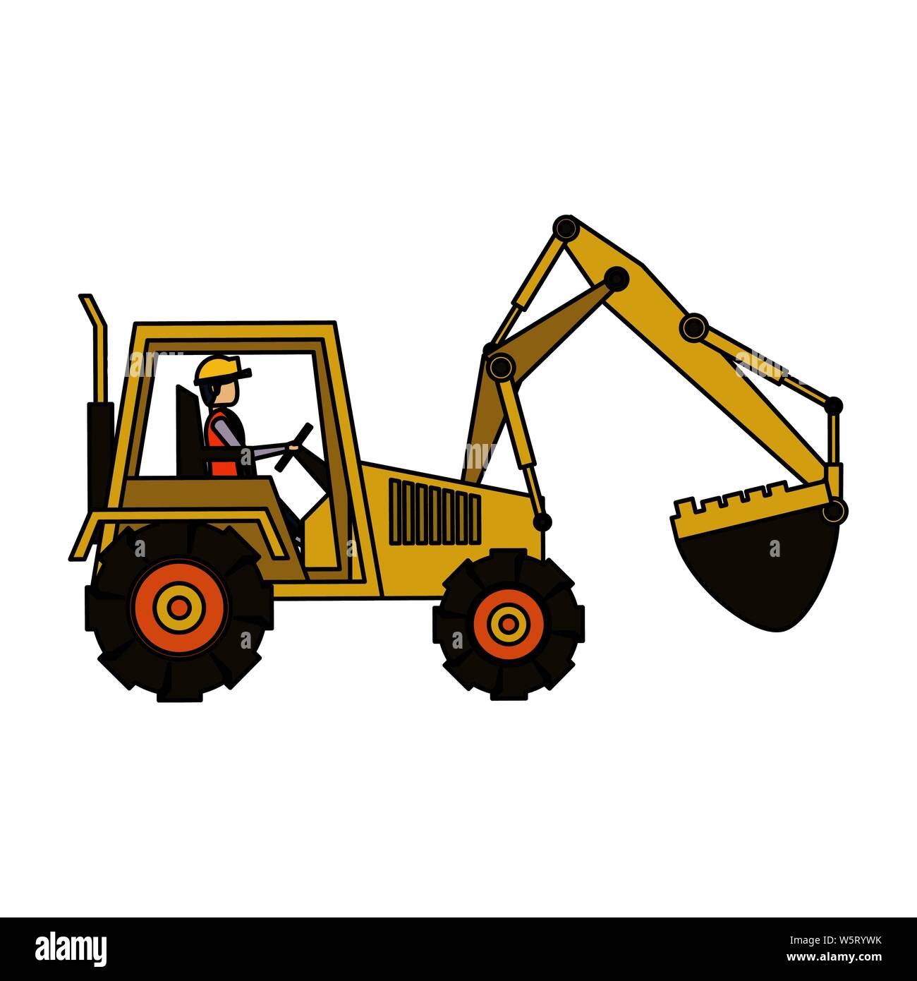 construction architectural engineering work cartoon Stock Vector Image ...