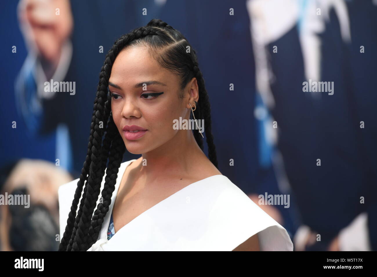 American actress and singer Tessa Thompson attends the premiere event ...