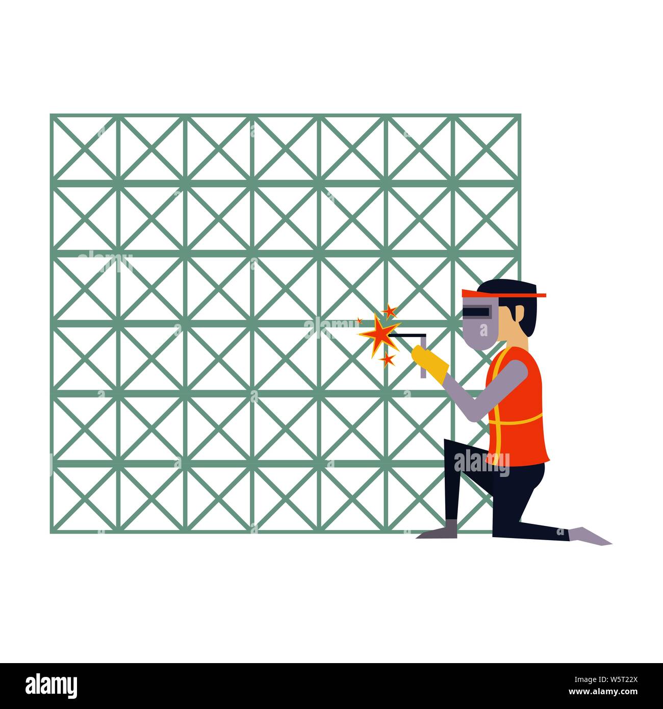 construction architectural engineering work cartoon Stock Vector Image ...