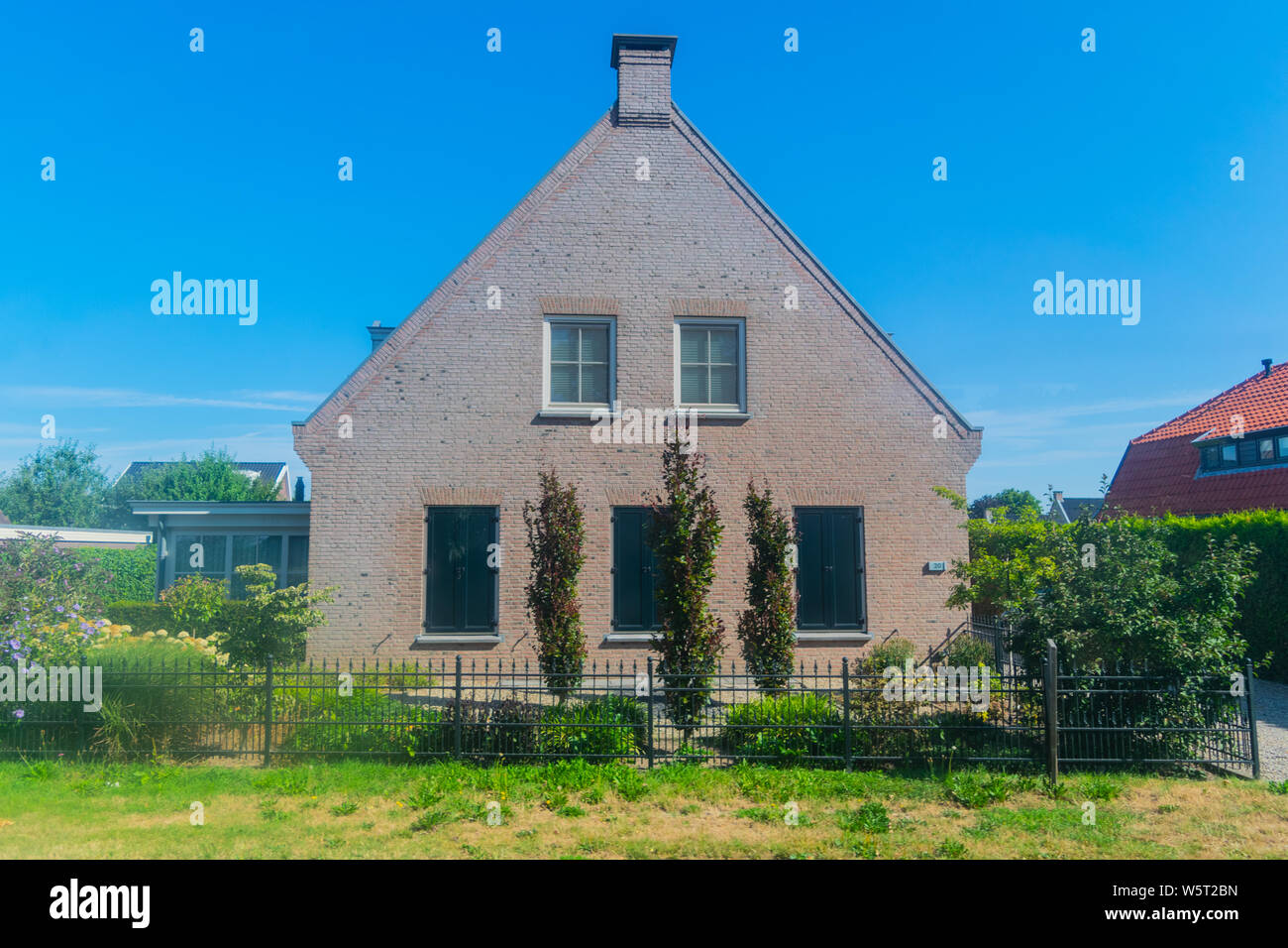 Typical Dutch family house, architecture in Netherlands Stock Photo - Alamy