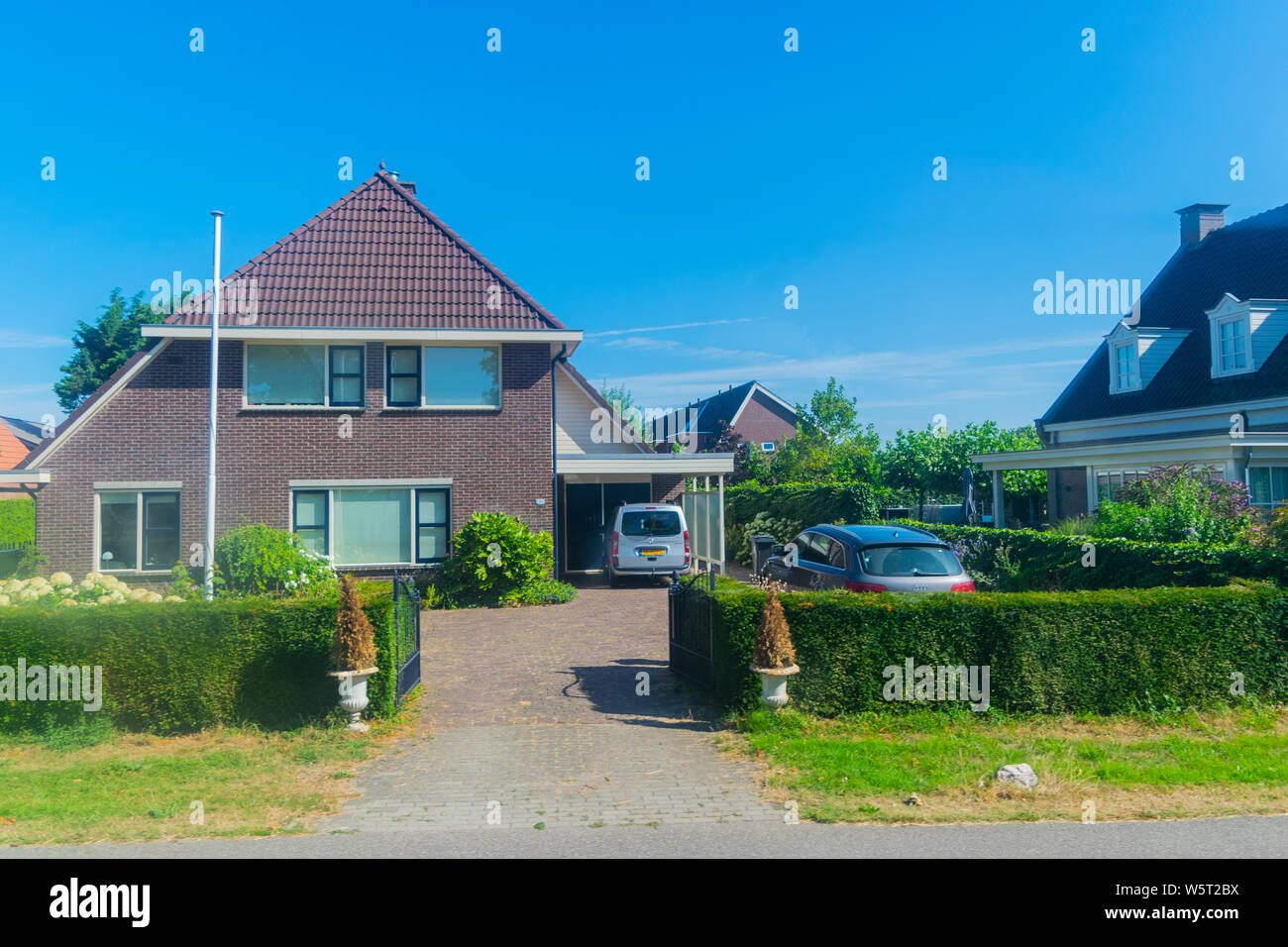 Typical Dutch family house, architecture in Netherlands Stock Photo - Alamy
