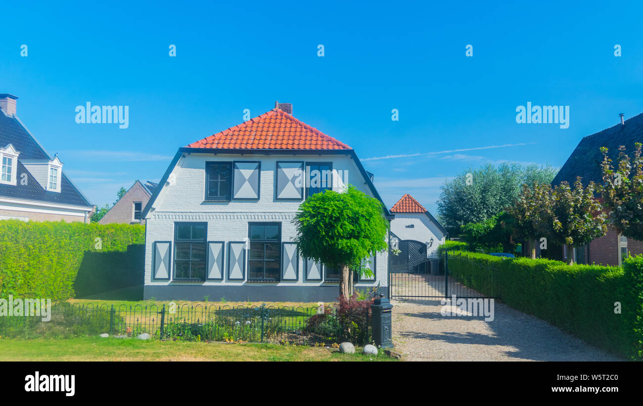 Typical Dutch family house, architecture in Netherlands Stock Photo - Alamy